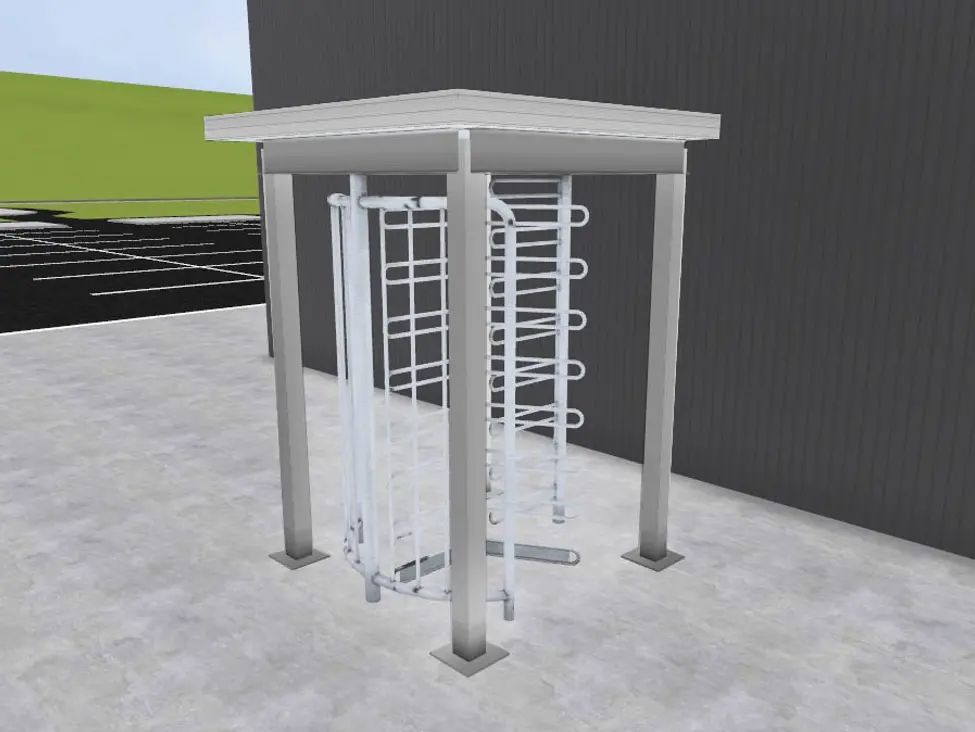 Durable Turnstile Shelters & Canopies | Panel Built