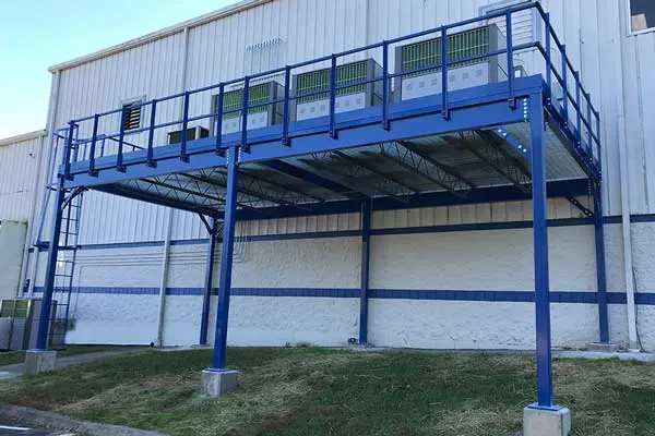 Equipment Platform | Galvanized Steel Metal Platform | Panel Built