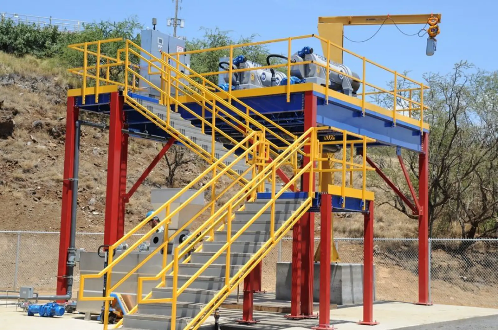Equipment Platform | Galvanized Steel Metal Platform | Panel Built