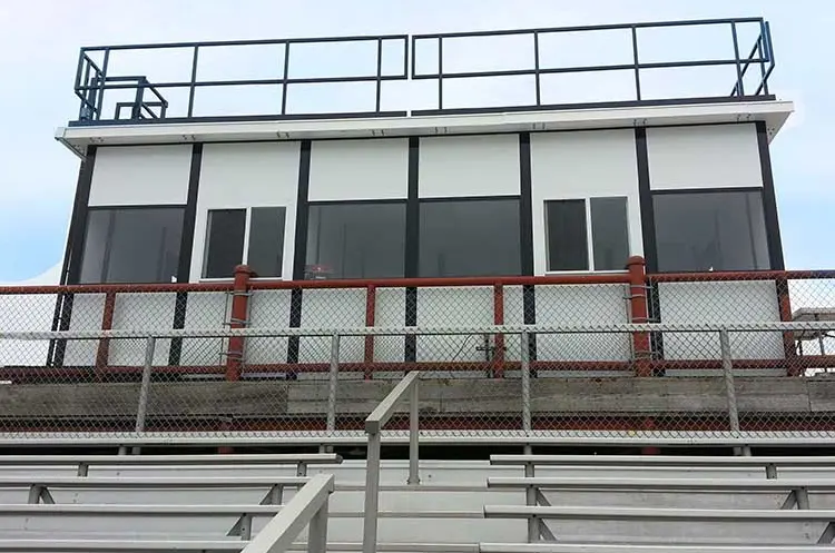 Modular Press Boxes | Prefabricated Press Box | Panel Built