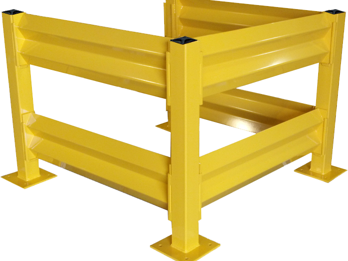 Barrier Rail & Forklift Guard Rails for Warehouse Safety | Panel Built