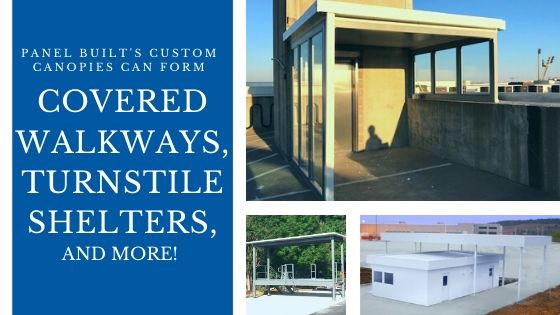Custom Canopies Can Form Covered Walkways, Turnstile Shelters, and More ...
