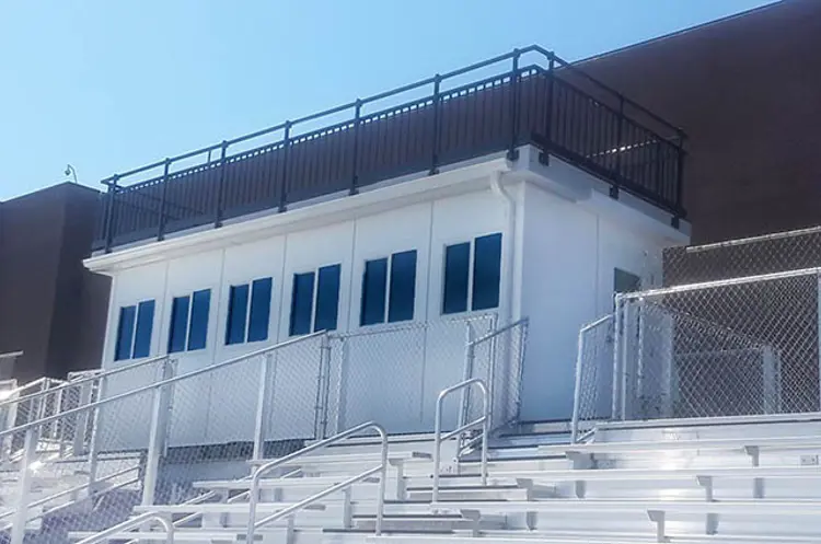Modular Press Boxes | Prefabricated Press Box | Panel Built