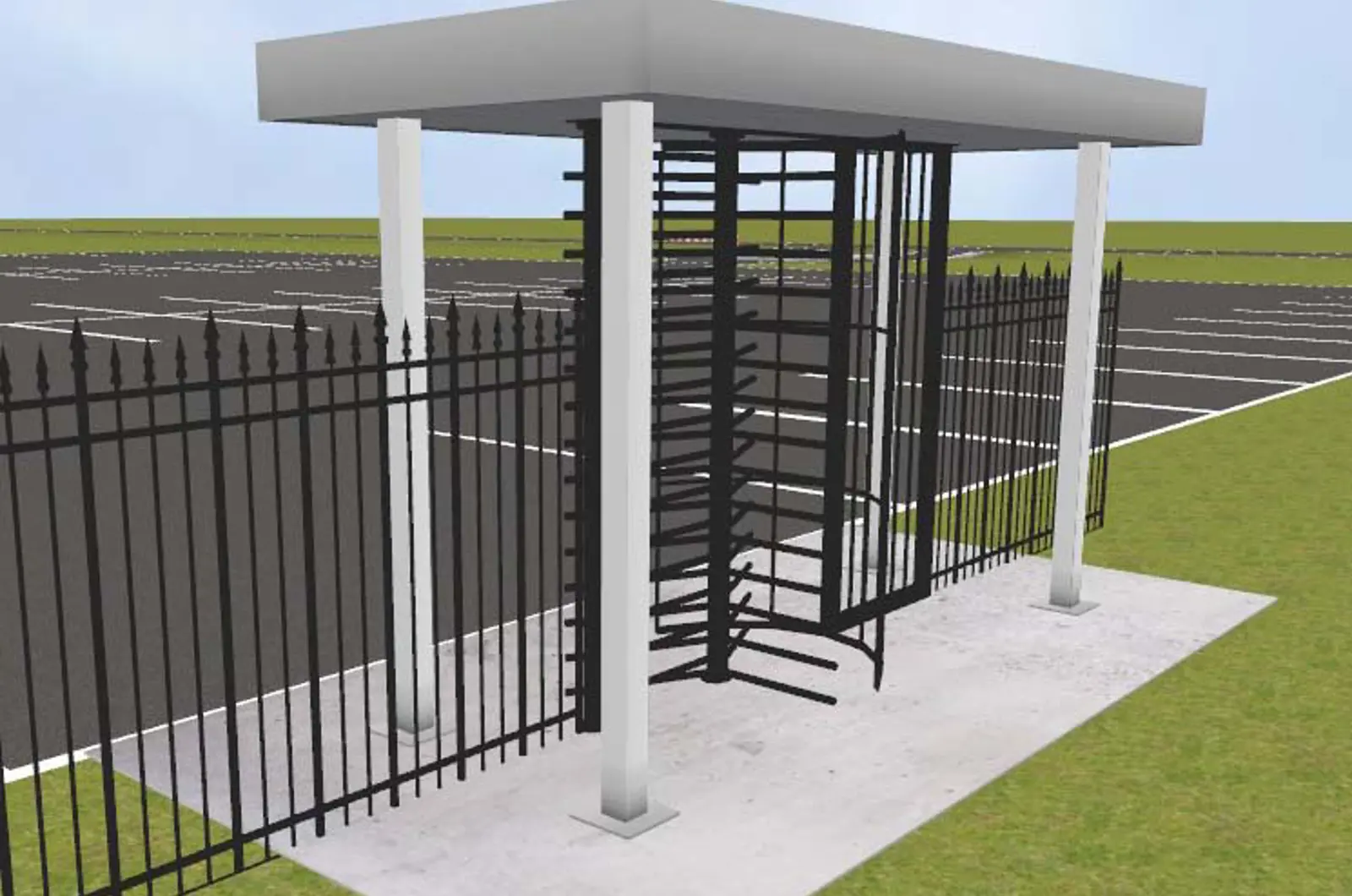 Turnstile Shelters | Turnstile Canopies | Panel Built