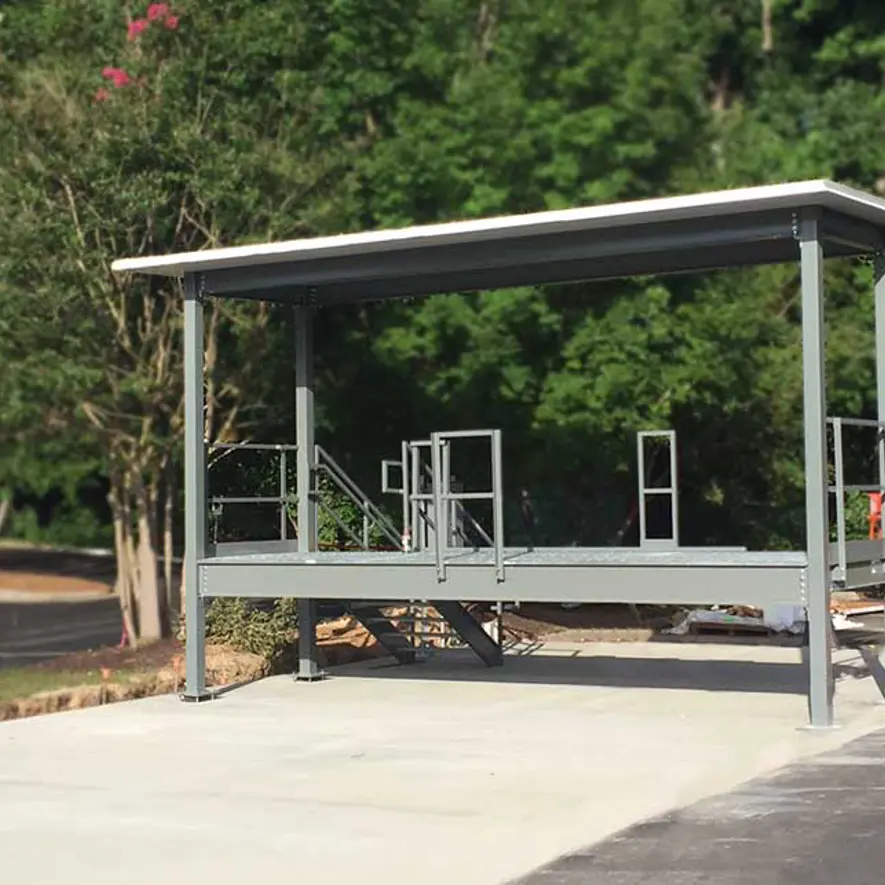 Durable Walkway Canopies & Steel Covered Walkways | Panel Built