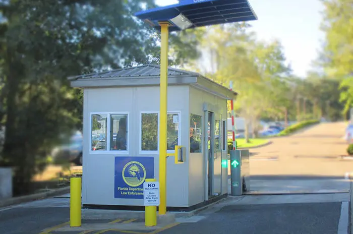Cashier Booth With Transaction Window | Prefab Cashier Booths | Panel Built