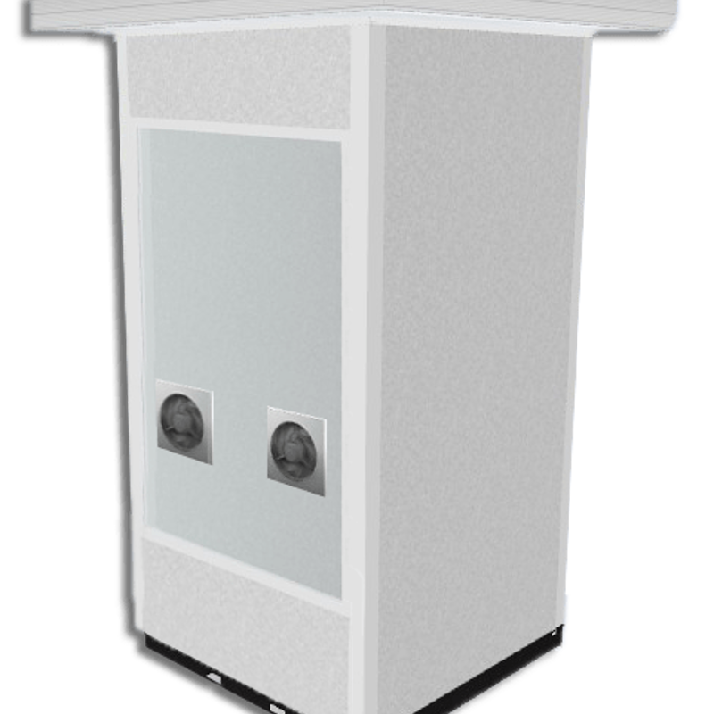 Virus Test Booth | Swab Booths with Glove-Ports | Panel Built