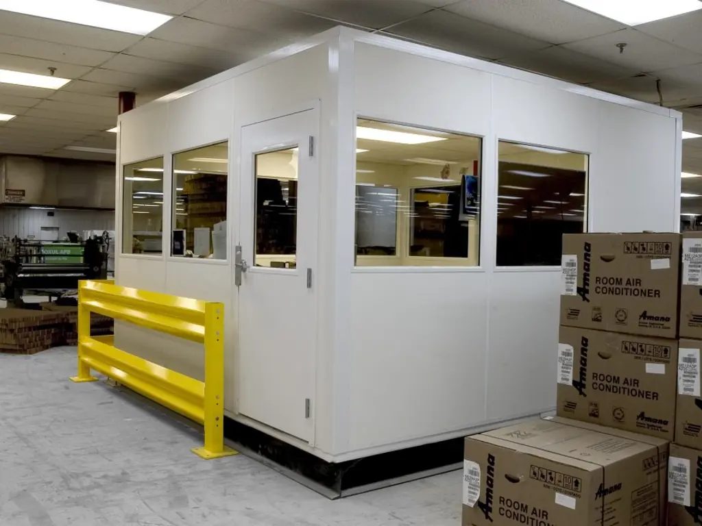 Modular Shipping Office | Acoustical Ceiling Grid | Panel Built