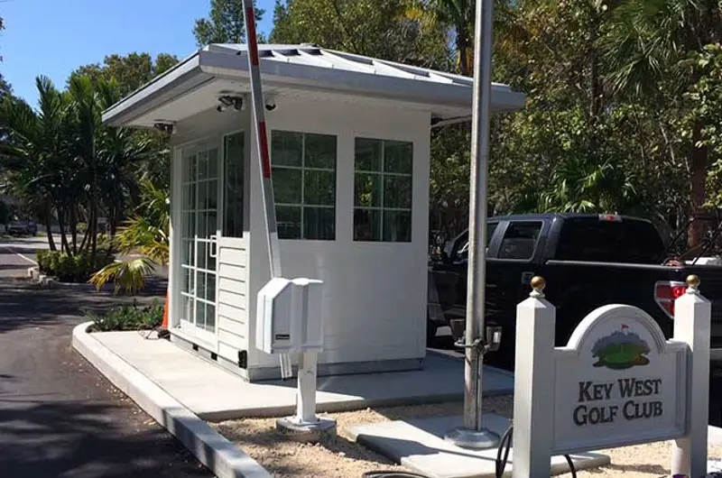 Cashier Booth With Transaction Window | Prefab Cashier Booths | Panel Built