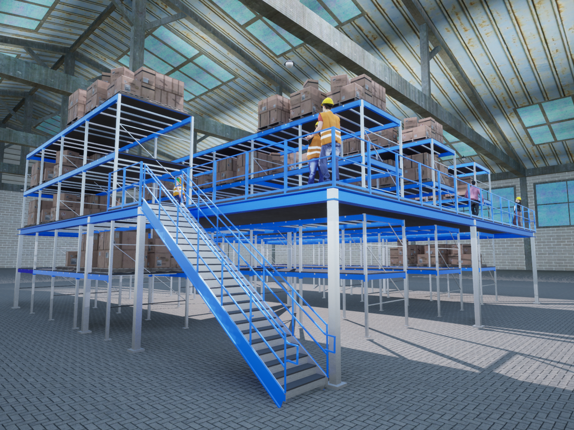 Rack Supported Mezzanines for Industrial Use | Panel Built