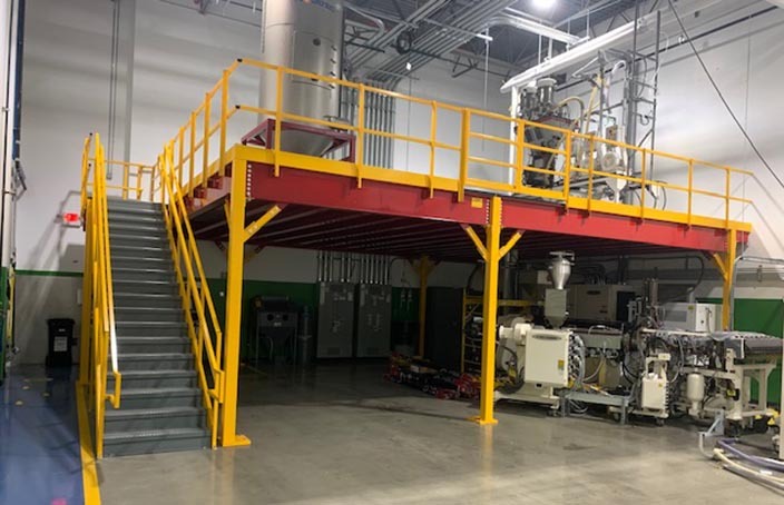 Equipment Platform | Galvanized Steel Metal Platform | Panel Built