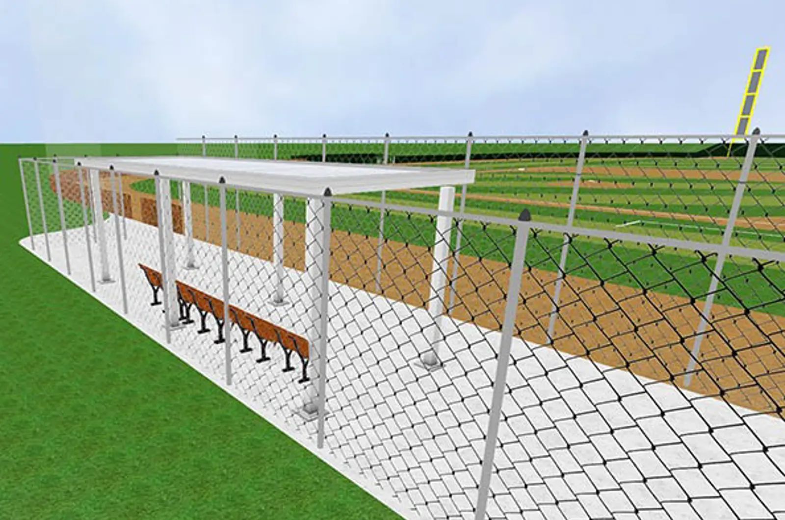 Open & Enclosed Modular Dugout | Baseball Dugouts | Panel Built